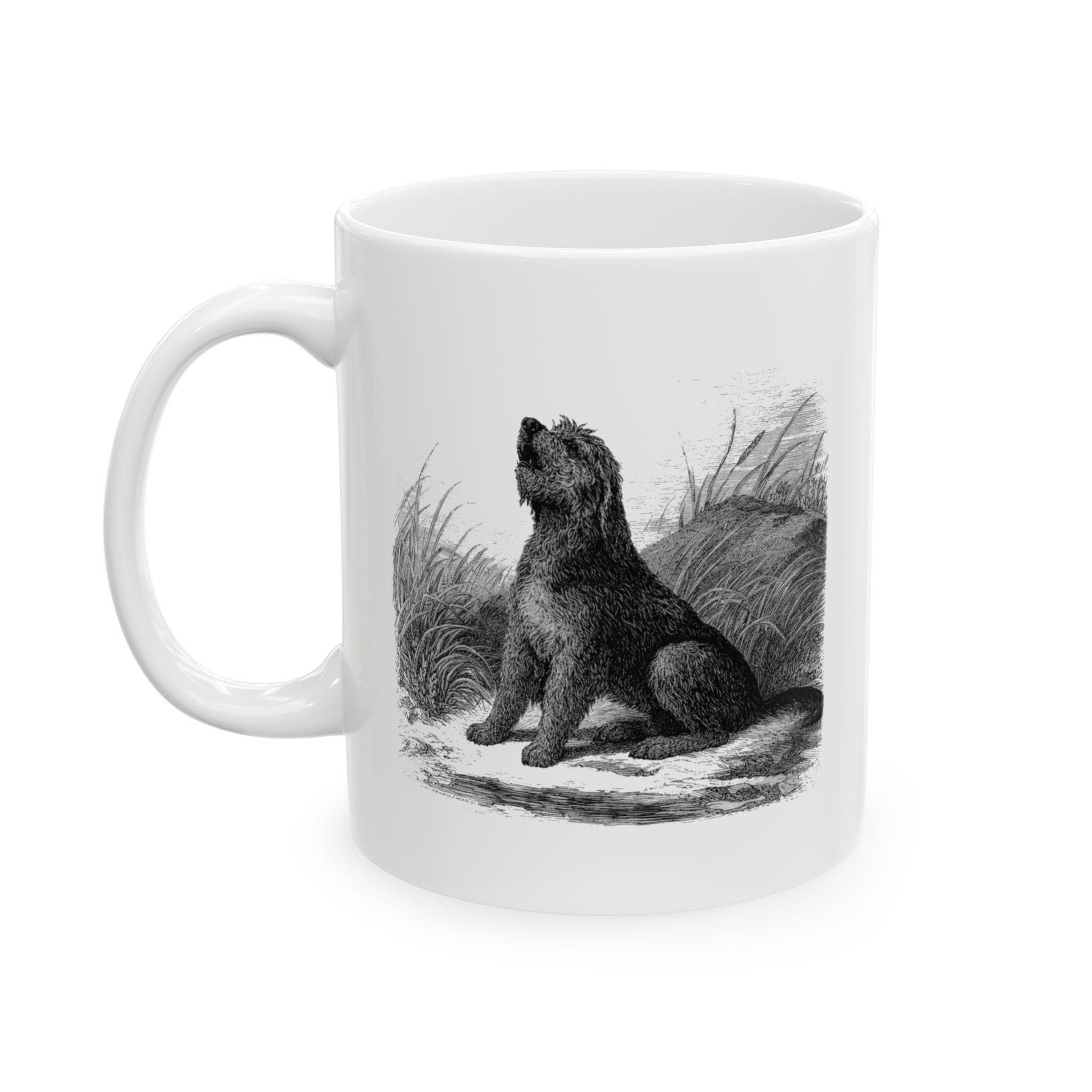 Otterhound Vintage Retro Ceramic Mug - Howling For Fun – Merlin Classics